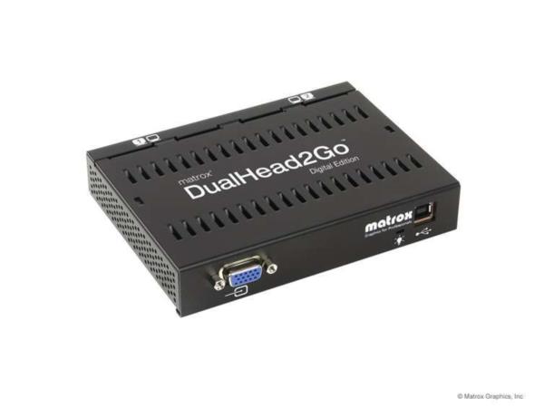 Matrox DualHead2Go Digital Edition External Multi-Display Adapter VGA ...