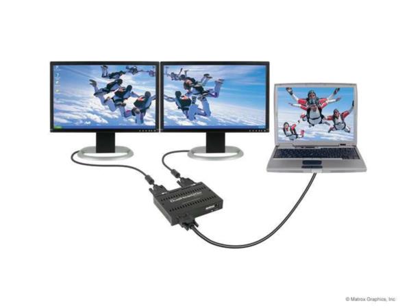 Matrox DualHead2Go Digital Edition External Multi-Display Adapter VGA ...