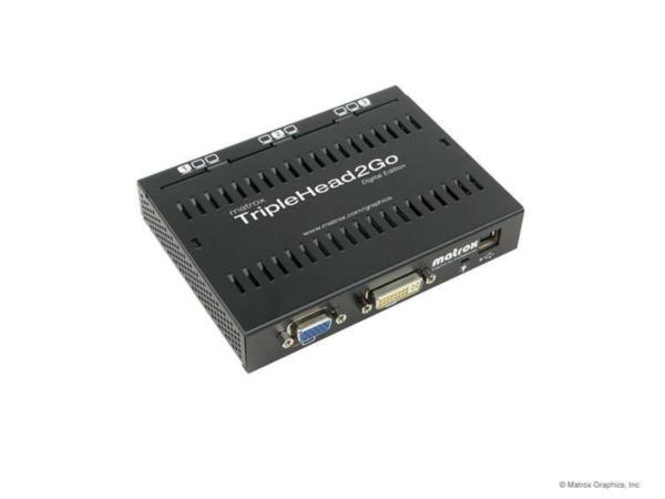 Matrox TripleHead2Go Digital Edition External Multi-Display Adapter DVI ...